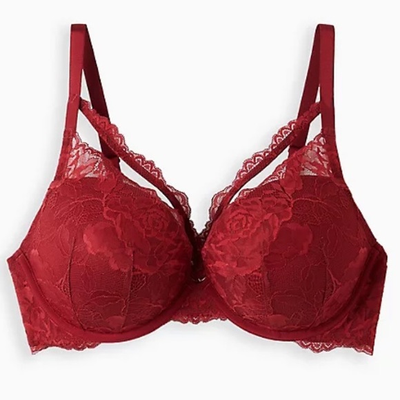 torrid | Intimates & Sleepwear | Sexy Torrid Bra Red Lace Pushup Sizes ...